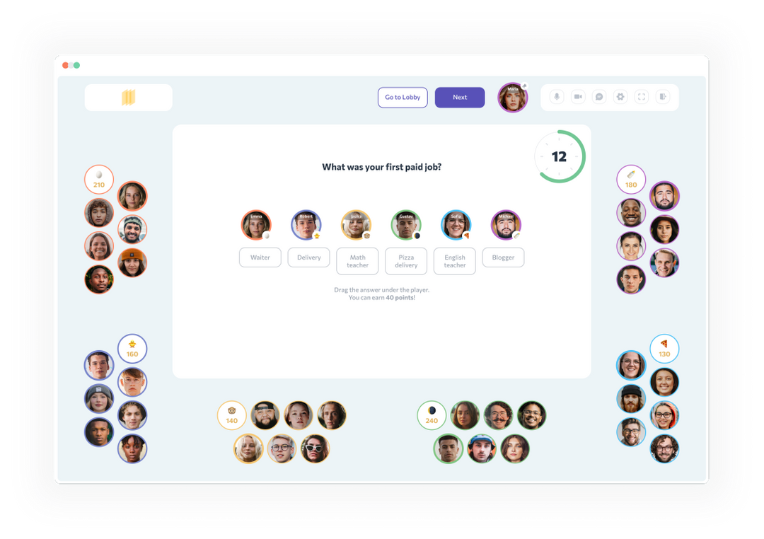 Teamroom - A tool for conducting virtual events
